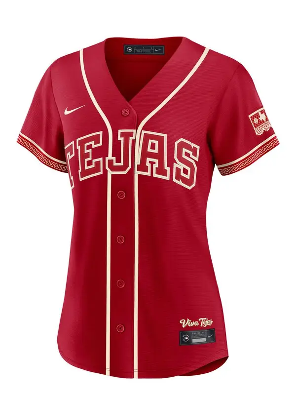 Nike Wyatt Langford Texas Rangers City Connect Mlb Stadium Jersey - Red