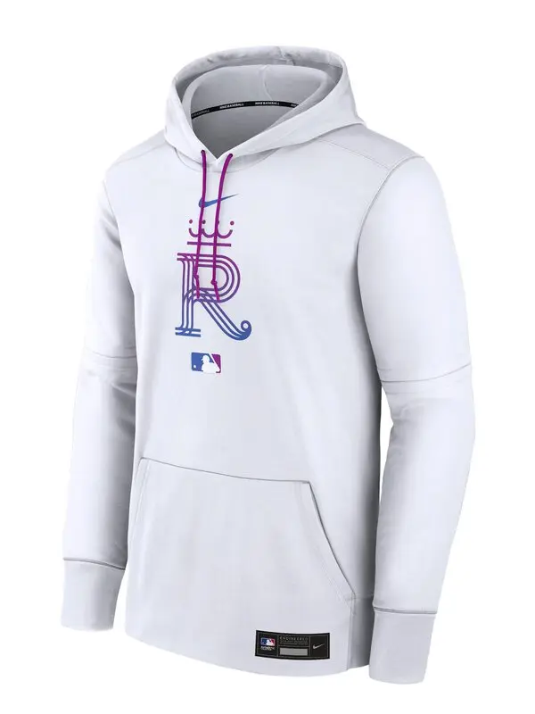 Nike Kansas City Royals Authentic Collection City Connect Therma Mlb Pullover Hoodie - White