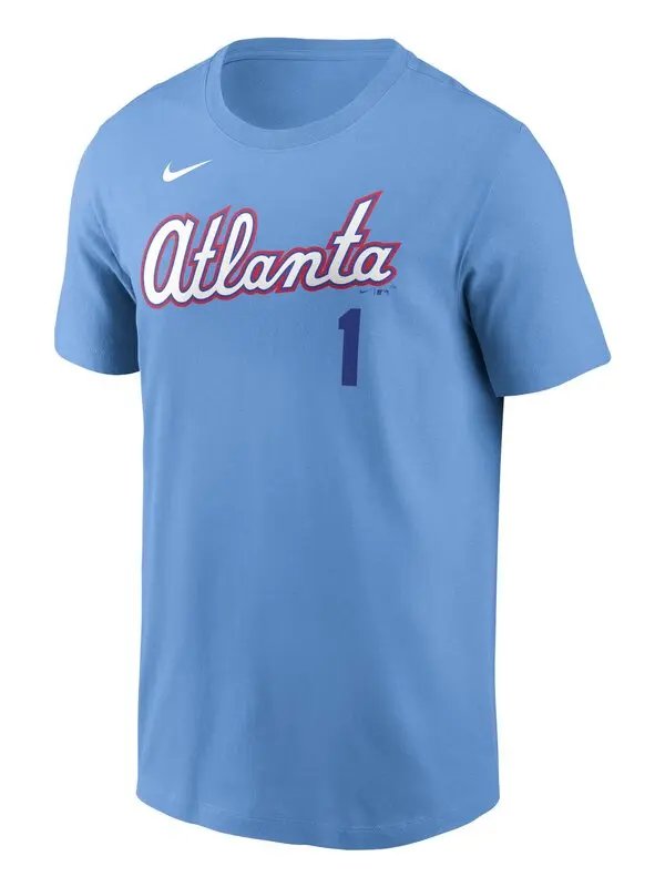 Nike Ozzie Albies Atlanta Braves City Connect Mlb T-shirt - Blue