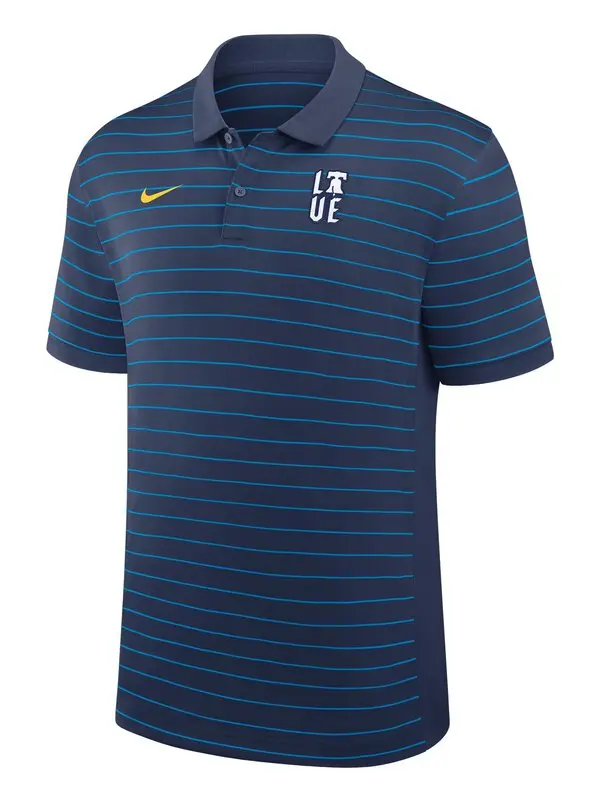 Nike Philadelphia Phillies City Connect Striped Victory Dri-fit Polo - Blue