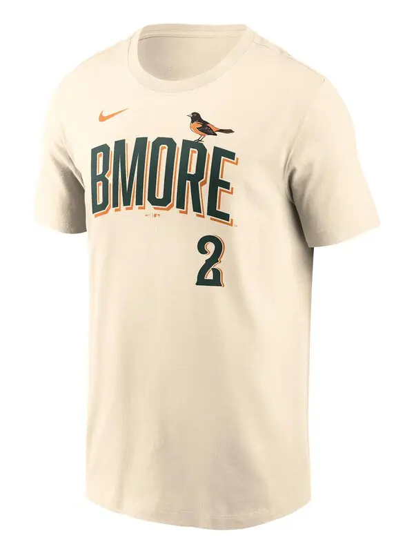 Nike Gunnar Henderson Baltimore Orioles City Connect Mlb T-shirt - Brown