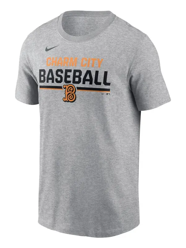 Nike Baltimore Orioles Stacked City Connect Mlb T-shirt - Grey