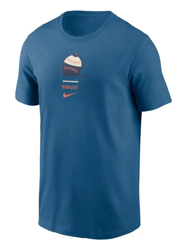 Nike Milwaukee Brewers City Connect 2-hit Mlb T-shirt - Blue