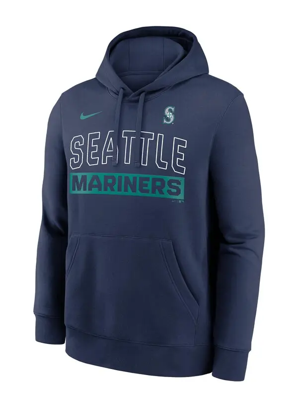 Nike Seattle Mariners Club Mlb Pullover Hoodie - Blue