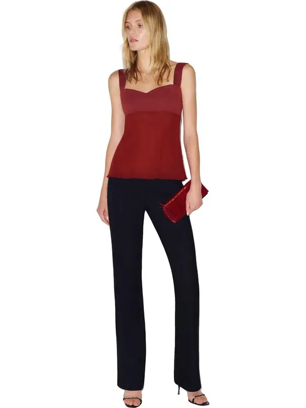 REFORMATION Nova Knit Top - Red