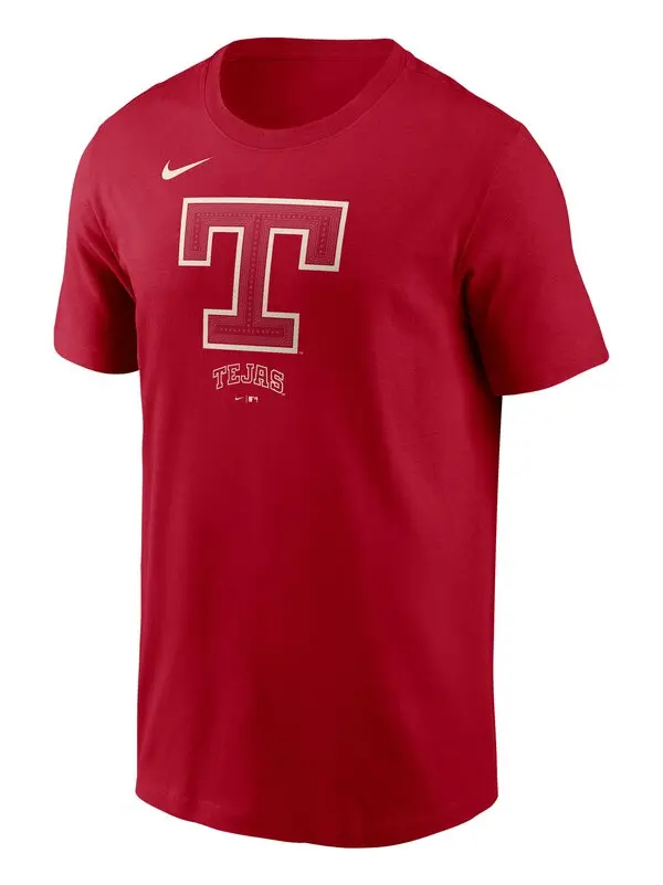 Nike Texas Rangers City Connect Logo Mlb T-shirt - Red