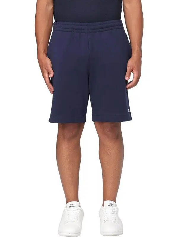Lacoste Elasticated Waist Shorts With Logo Detail - Blue