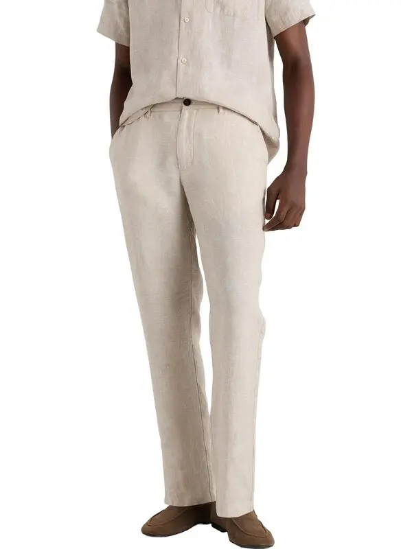 Quince 100% European Linen Trousers - Flax