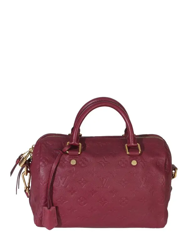 LOUIS VUITTON Monogram Empreinte Speedy Bandouliere 25 - Purple