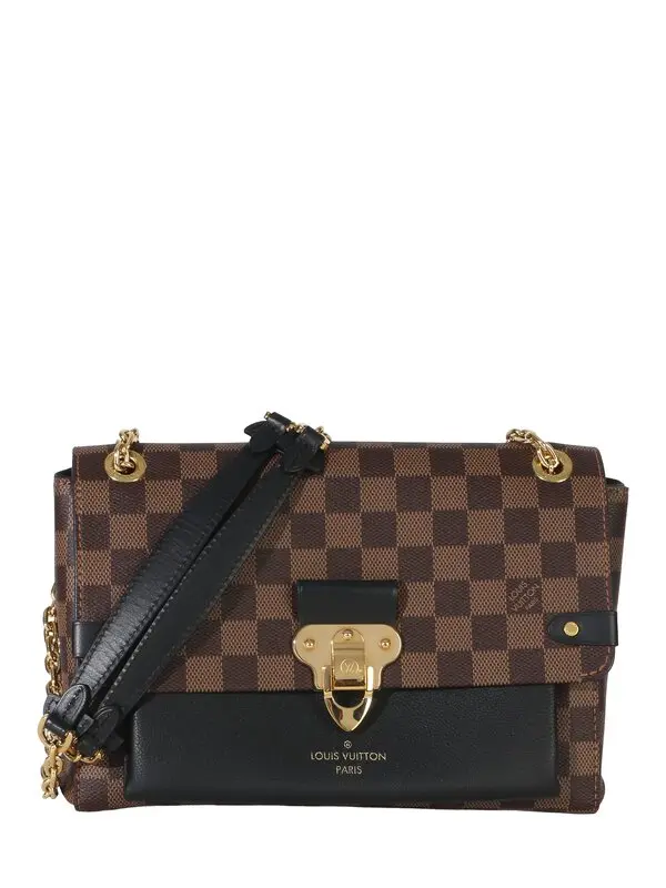 LOUIS VUITTON Damier Ebene Canvas Vavin Pm - Brown