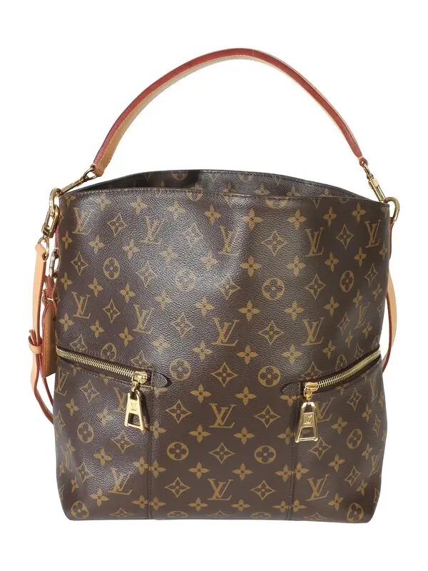 LOUIS VUITTON Monogram Canvas Melie Hobo - Brown