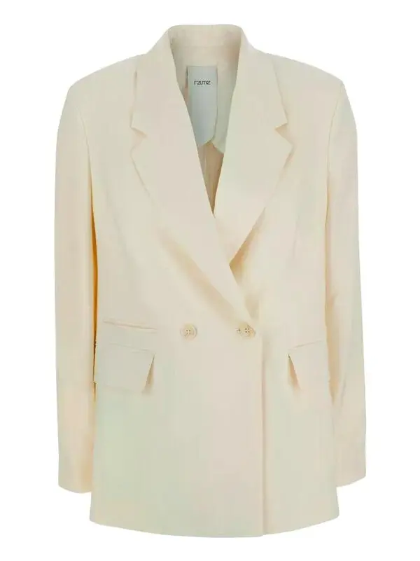 RAME Double-breasted Notched-lapel Jacket - Neutrals