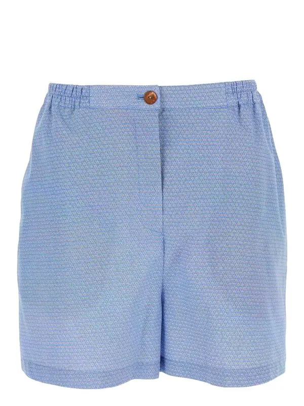 MERCI Geometric-print Shorts - Blue