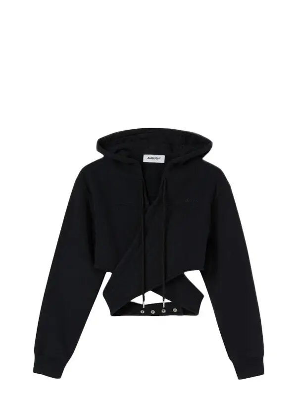 AMBUSH Wrapped Hoodie Sweatshirt - Black