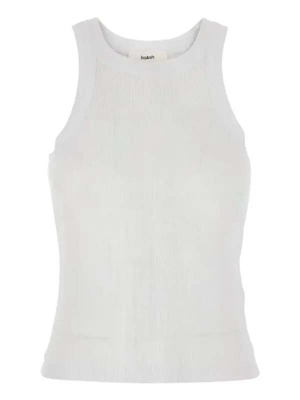 Ba&sh Cynda Ribbed-knit Tank Top - White