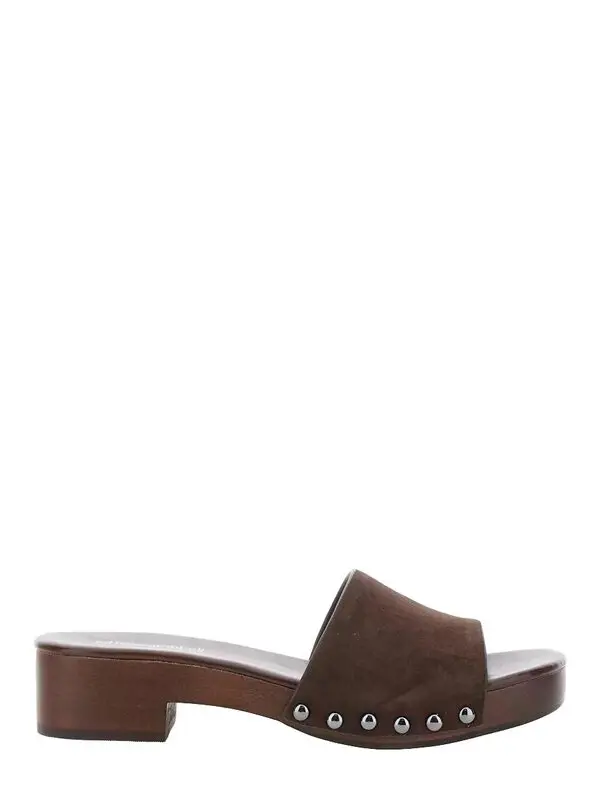 Jeffrey Campbell Cambrie Stud-embellished Suede Sandals - Brown