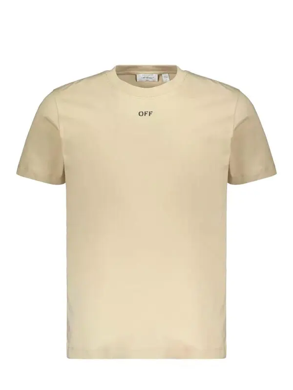 Off-White Arrows Logo-print T-shirt - Neutrals