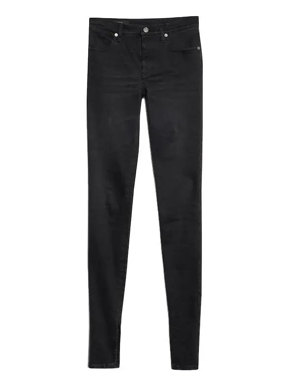 Gucci Washed Cotton Denim Skinny Pants - Black