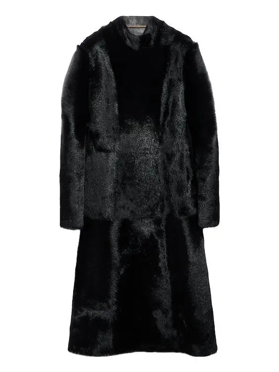 Gucci Long Hair Cow Hide Coat - Black