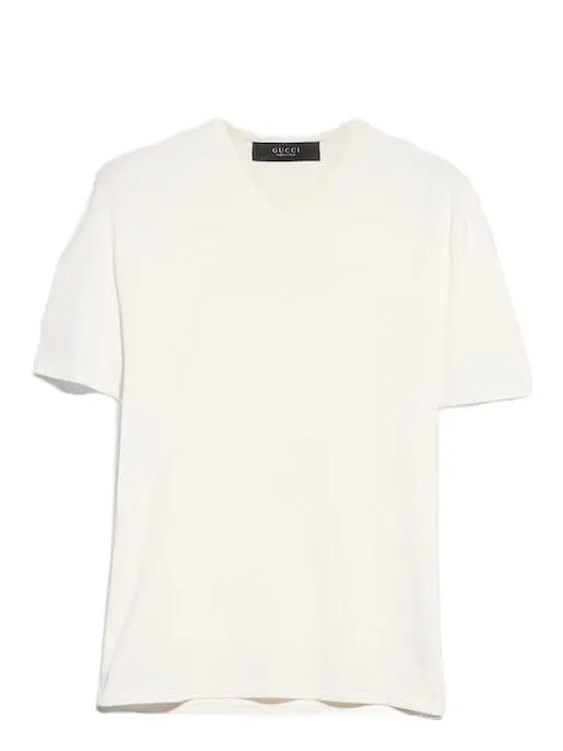 Gucci Technical Knit Fabric T-shirt - White