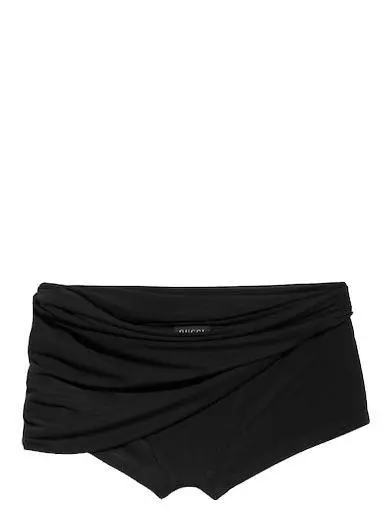 Gucci Crêpe Jersey Draped Shorts - Black