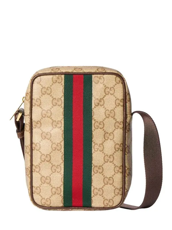 Gucci Gg Mini Bag With Web - Beige