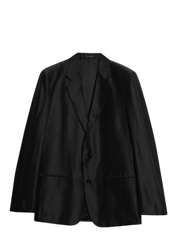 Gucci Fine Silk Faille Jacket - Black