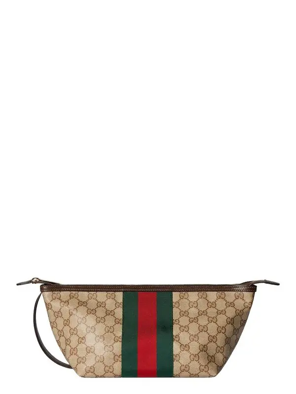 Gucci Gg Toiletry Case Original Gg Fabric - Beige