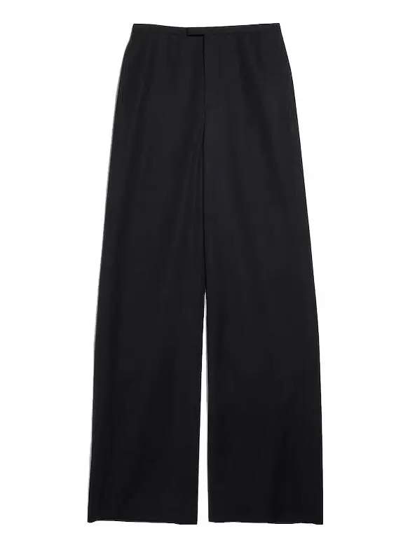 Gucci Light Wool Oversized Pants - Black