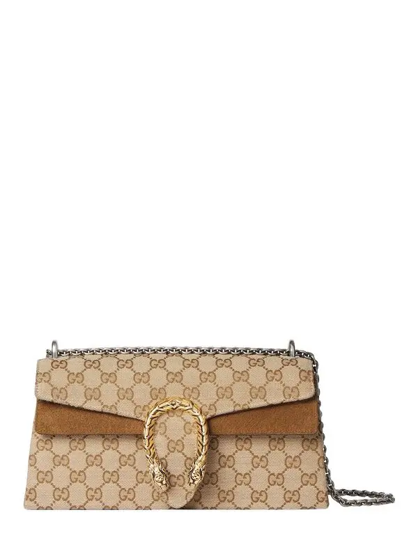 Gucci Dionysus Medium Gg Canvas Shoulder Bag - Beige