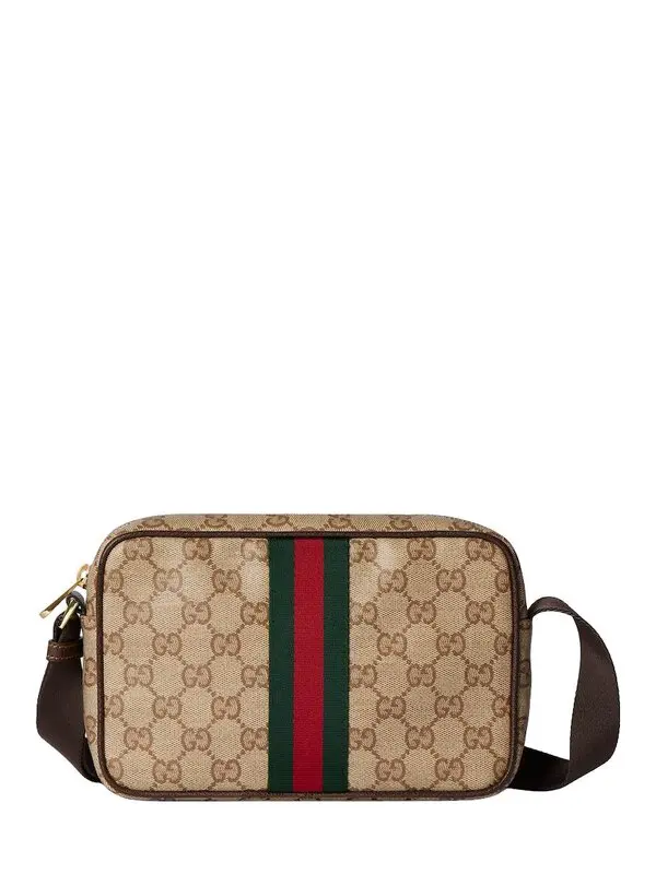 Gucci Gg Mini Bag With Web - Beige