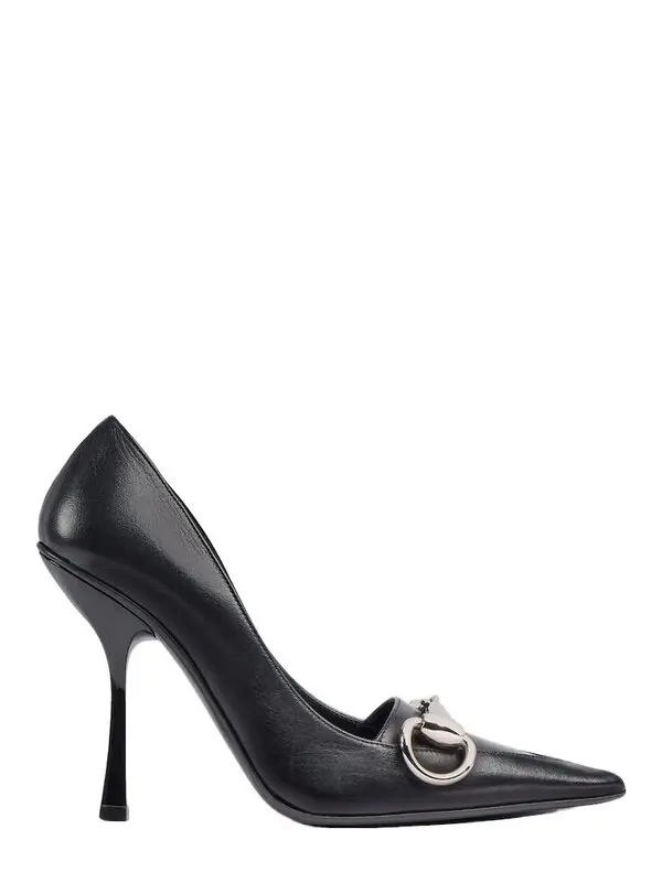 Gucci S Boulevard Leather Pump - Black