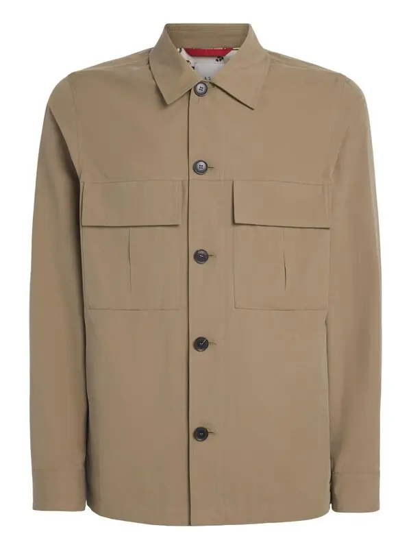 Paul Smith Cotton-blend Twin-pocket Overshirt - Green