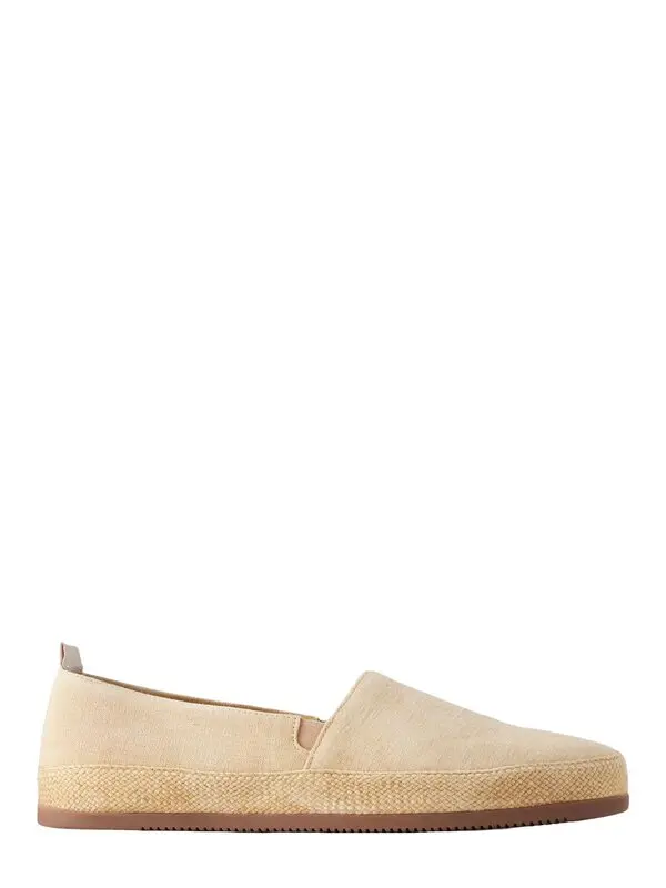 Mulo Canvas Espadrilles - Brown