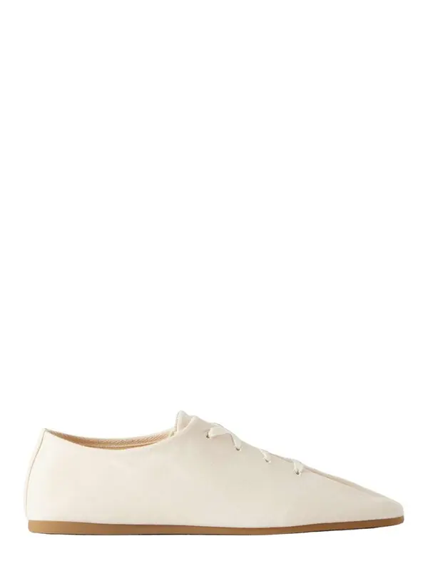 LEMAIRE Canvas Lace-up Sneakers - Cream