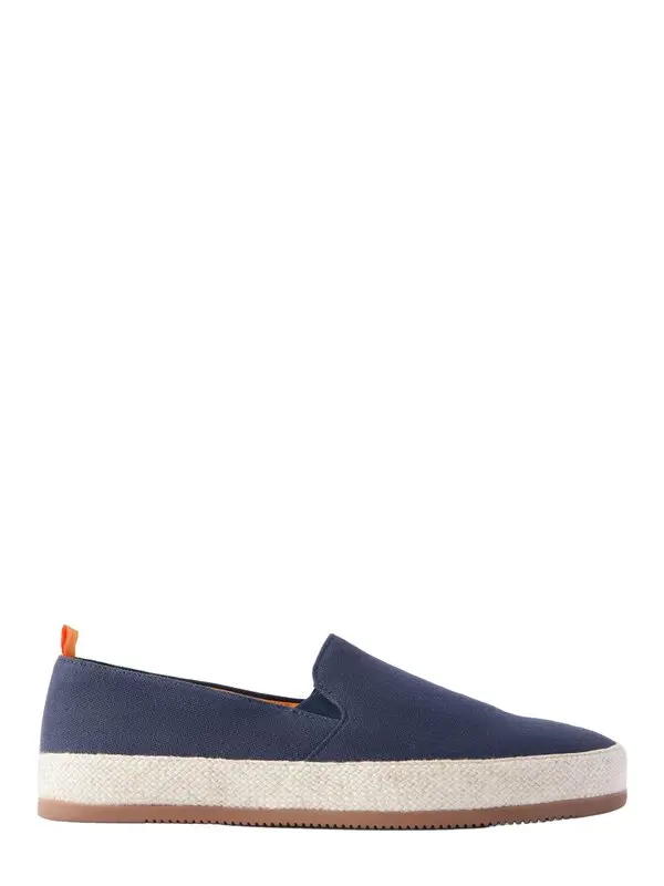 Mulo Canvas Espadrilles - Navy