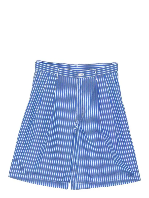 Comme Des Garçons Striped Shorts - Blue