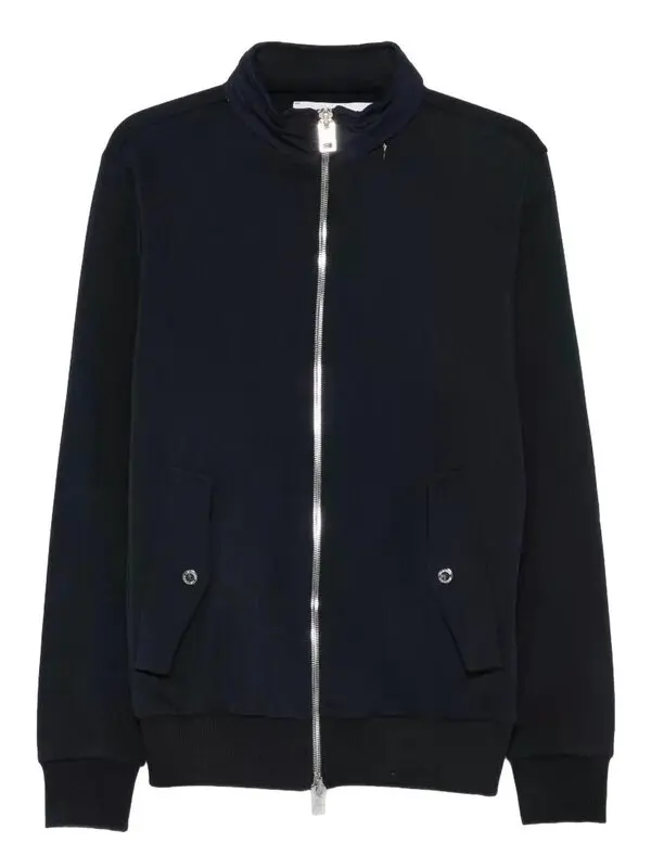LES HOMMES Zip-up High-neck Cardigan - Blue