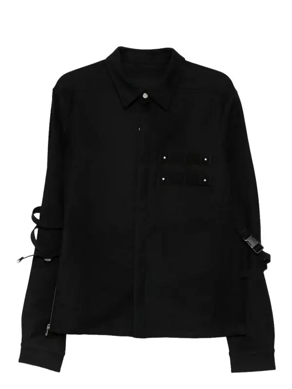 Rick Owens Strap-detail Shirt Jacket - Black