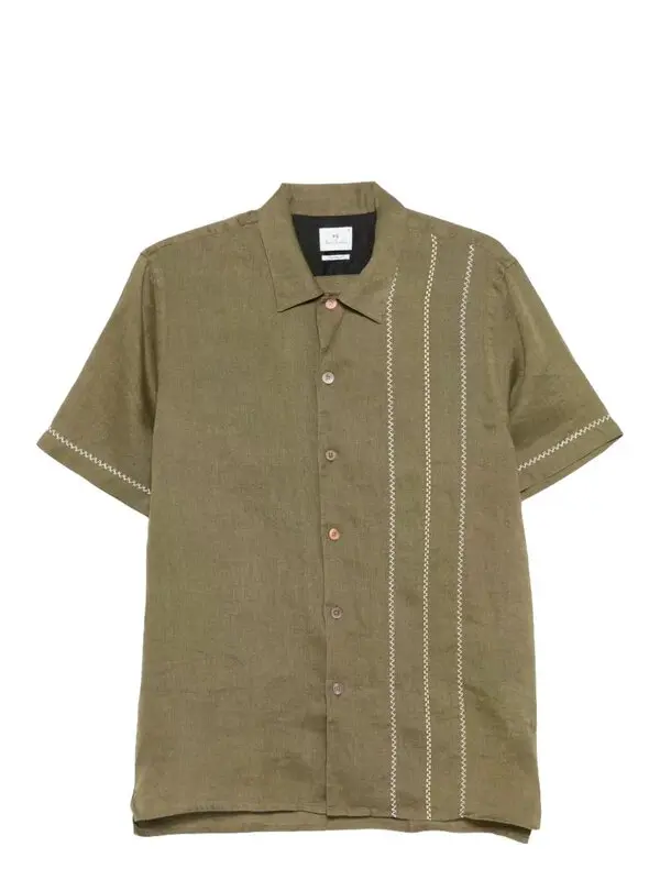 Paul Smith Embroidered Short-sleeve Shirt - Green