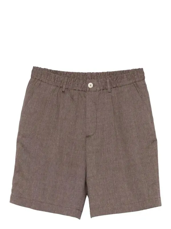 Brunello Cucinelli Elasticated-waistband Shorts - Brown