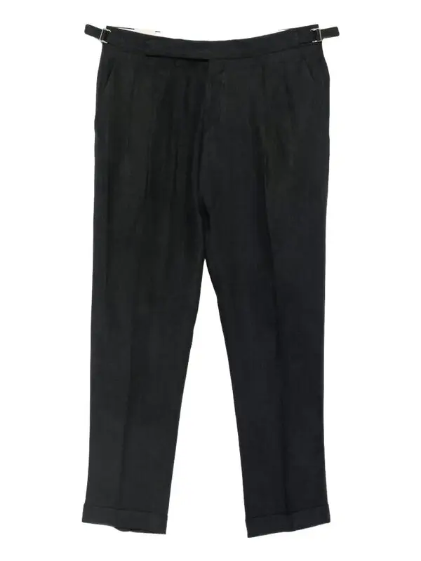 BRIGLIA 1949 Pleated Trousers With Side-adjuster - Grey
