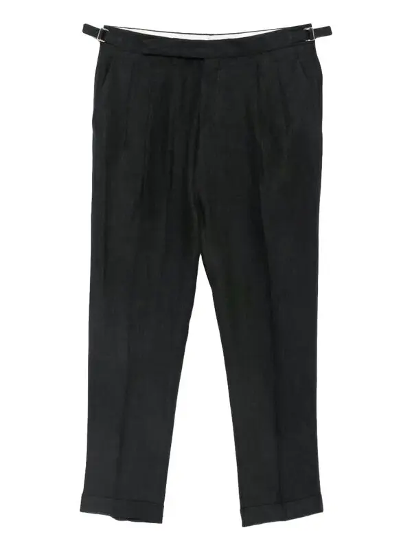 BRIGLIA 1949 Pleated Trousers With Side-adjuster - Grey
