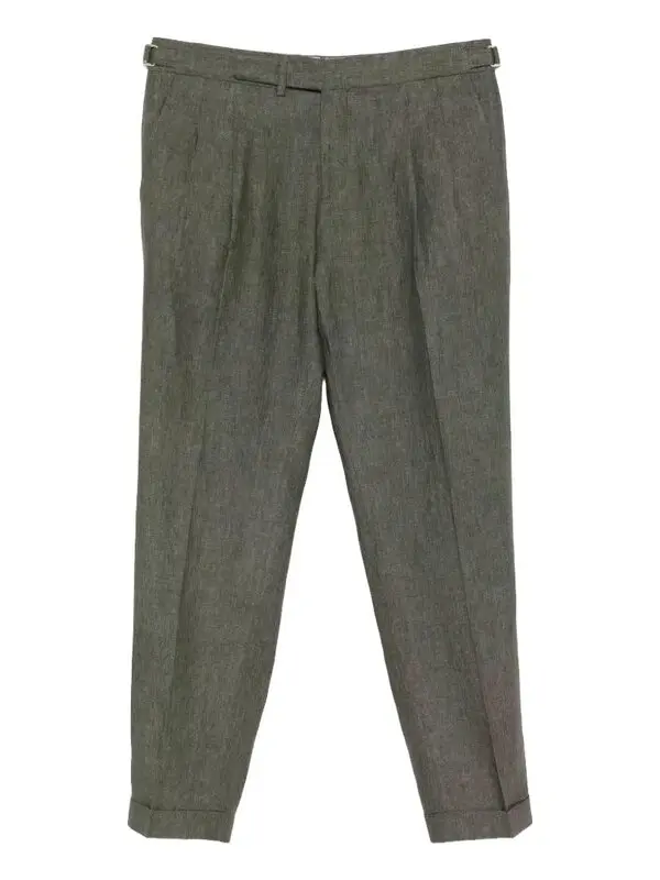 BRIGLIA 1949 Pleated Side-adjuster Trousers - Green