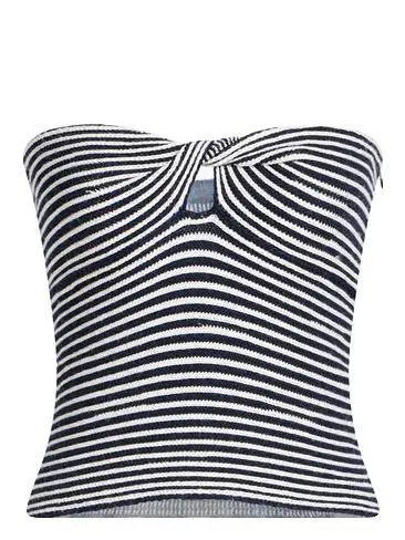 Zadig&Voltaire Knitted Striped Tube Top - Blue