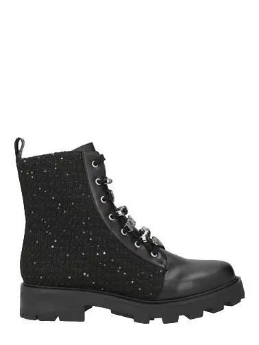 Karl Lagerfeld Lace-up Ankle Boots - Black