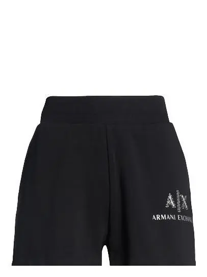 Armani Exchange Organic Cotton Bermuda Shorts - Black