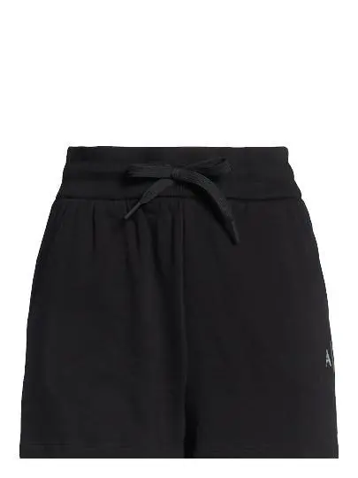 Armani Exchange Cotton Blend Athletic Shorts - Black