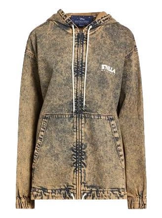 Stella McCartney Denim Zip-up Hooded Jacket - Sand
