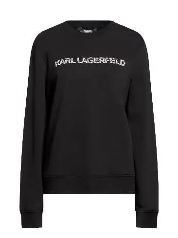 Karl Lagerfeld Sweatshirt In Organic Cotton And Recycled Polyester - Black